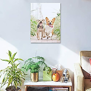 Personalized Photo to Canvas Print - Canvas Prints With Your Photos on Custom Wall Art for Bedroom, Living Room, Wedding Baby Pet Family Picture Framed Wall Art (6" W x 8" H)