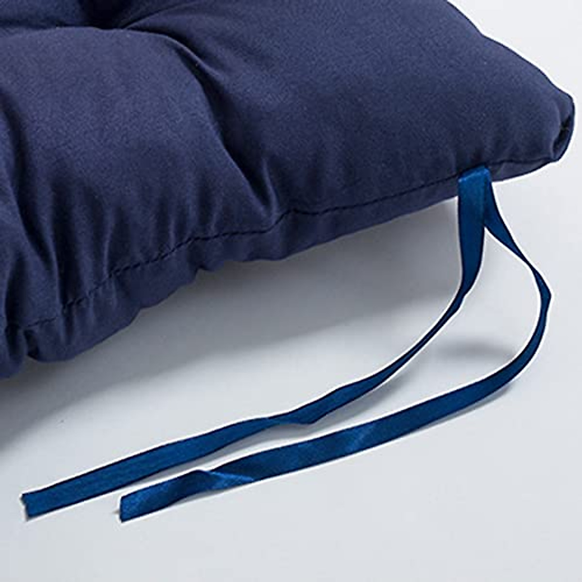 Hruile 3 Inch Thick Bench Cushion with Backrest Comfortable, 2 or 3 Seater Bench Pad with Ties, Seat Cushions Mat for Indoor Outdoor Garden Patio Swing Lawn Chair,40x40in,Black