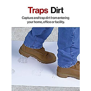 IPRIMIO Premium Sticky Door Mats - 0.04mm Thick – 18”x 36" - 4 Pack of 30 Sheets - Sticky Floor Peel Off mat Clean Room Laboratory, Hospitals, Office, Construction, Home, Clinics