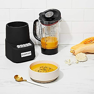 Chefman Countertop + Travel Dynamic Blending System, 12-Piece Set, 3 Programmed Speeds & Pulse, Easy Ice Crushing for Shakes & Smoothies, Dishwasher-Safe 32-Oz Pitcher, 12-Oz & 2 24-Oz Tumblers, Black