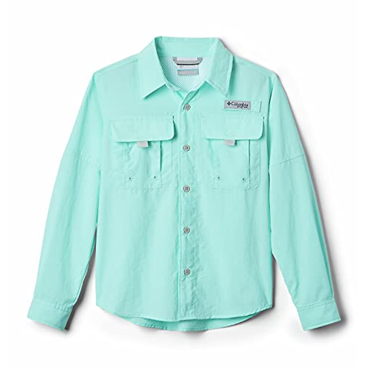 Columbia Boys Bahama Long Sleeve Shirt, Gulf Stream, Small