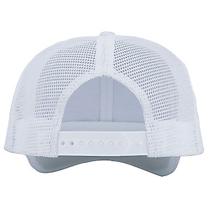 Gelante Mesh Trucker Baseball Cap Structured Front Panel Wholesale LOT 12 Pack TR001 White