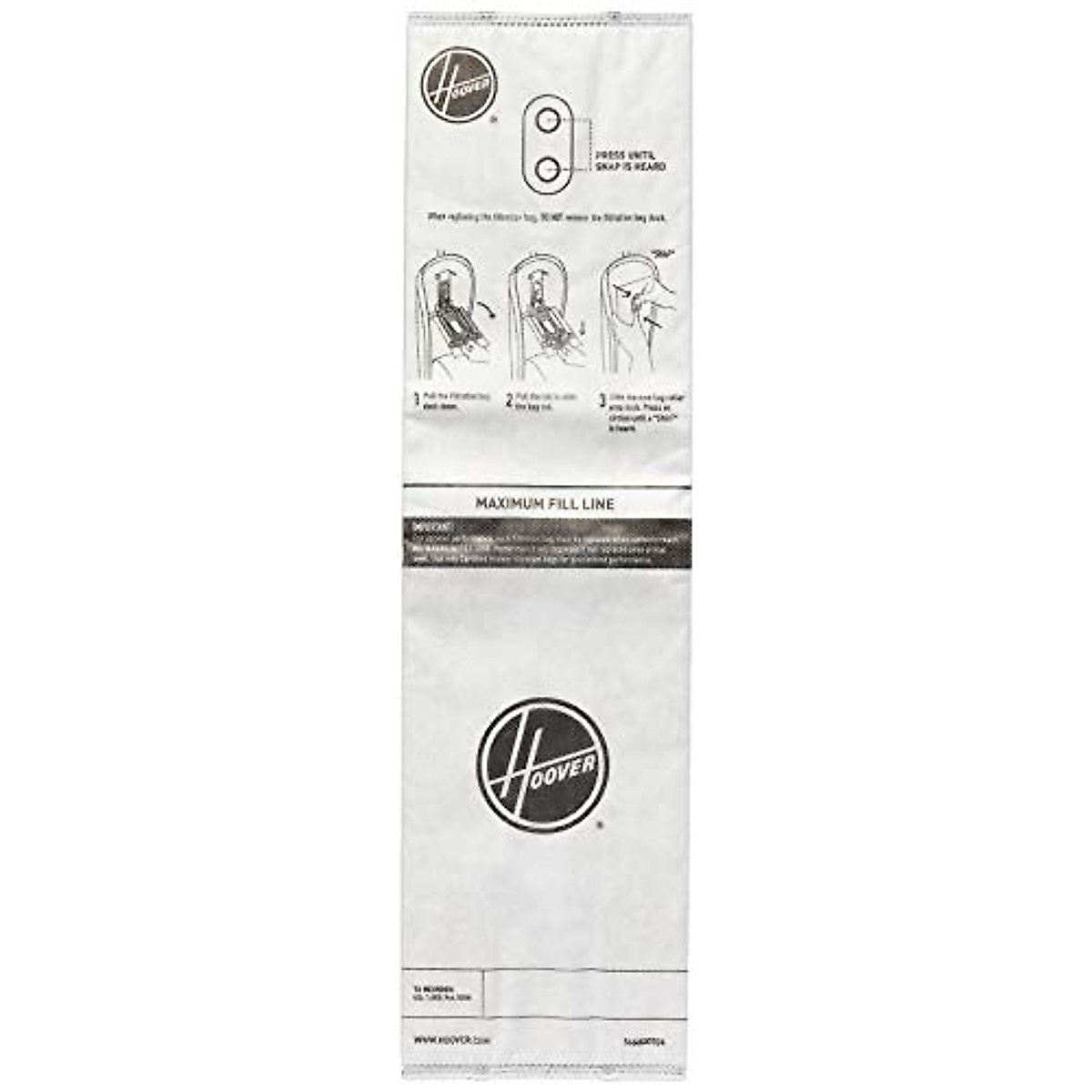Hoover HEPA Replacement Bags for ONEPWR Cordless Upright Vacuum Cleaner, White