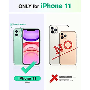 TUCCH iPhone 11 Case, iPhone 11 Wallet Case with [RFID Blocking] Card Slots Stand Magnetic Closure, Protective PU Leather [Shockproof TPU] Flip Cover Compatible with iPhone 11 (2019 6.1 inch), Black