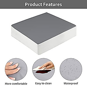 Toddler Booster Seat for Dining Table, 20-40in Child Dining Table Booster Seat with Backrest, Kid Booster Seat, Adjustable Waist Belt and Non-Slip Bottom, Waterproof Child Chair Cushion