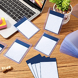 100 Pieces Baseball Card Holder Sleeve Plastic Hard Card Sleeve Plastic Card Protector Holder for Baseball Card, Football Card, Sport, 3 x 4 Inch (Clear)