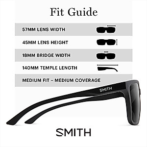 SMITH Shoutout Sunglasses – Performance Sports Active Classic Sunglasses – For Men & Women – Matte Black + Black ChromaPop Polarized Lenses