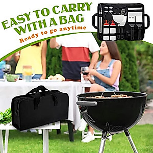 Joyfair 35Pcs Griddle Accessories Kit, Stainless Steel Flattop Grill Tool Set with Melting Domes, Professional Metal Turners for Outdoor BBQ Teppanyaki Camping Cooking, Heavy Duty & Dishwasher Safe