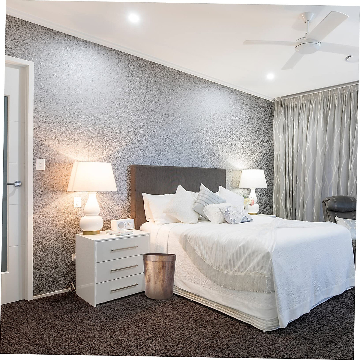 LIFKOME Retro Trash Can Farmhouse Trash Can 13 Gallon Trash Can Rubbish Bin Decorative Storage Baskets Wicker Trash Basket Metal Storage Baskets Trash Can Garbage Bin Trash Can Container