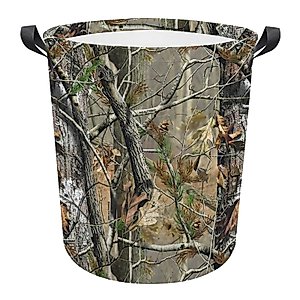 Laundry Basket - Hunting Camo Handy Laundry Collapsible Foldable, Decorative Storage Baskets for Toys