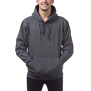 Pro Club Men's Heavyweight Pullover Hoodie (13oz), Charcoal, 4X-Large