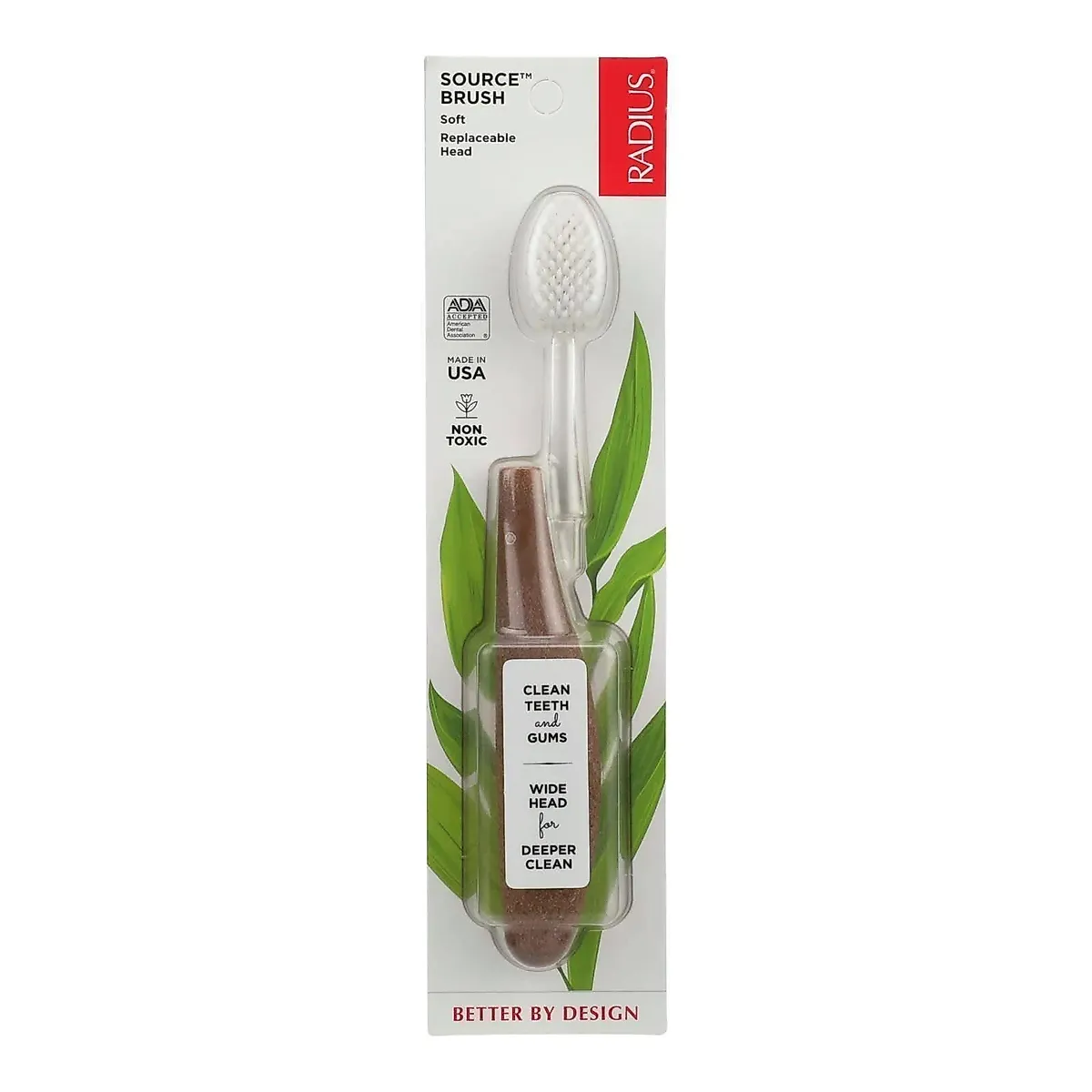 Radius Source Toothbrush, Soft, Assorted Colors - 1 Each
