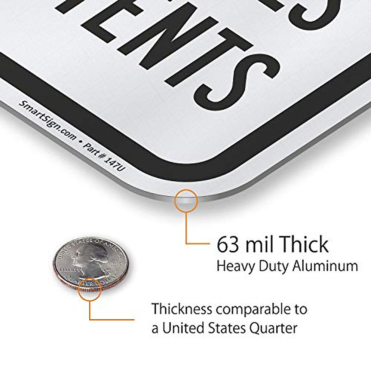 SmartSign - K-1003-EG-12x18 Not Responsible For Theft Or Damage To Vehicles Or Contents Sign By | 12" x 18" 3M Engineer Grade Reflective Aluminum Black on White