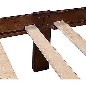 ATH-S Twin Size Platform Bed, Wood Platform Bed Frame with Headboard and Footboard, Solid Wood Legs, Wood Slats Support, No Box Spring Needed, Easy Assembly, Platform Bed Frame for Kids Teens Adults(W