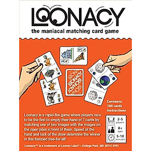 Loonacy Card Game - Maniacal Matching for 2-5 Players