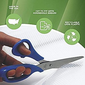 612 Vermont 24" x 20' Clear Ribbed, Waterproof, Non-Adhesive Plastic Shelf Liner for Use in Kitchen Cabinets, Pantry, Wire Shelves, Under Sink, Refrigerators and More.