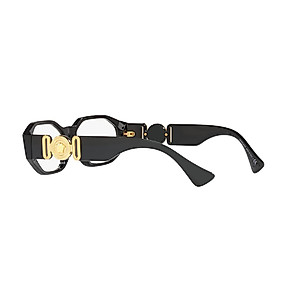 Versace Man Sunglasses Black Frame, Demo Lens Lenses, 56MM
