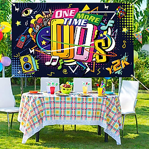 Early 2000s Theme Backdrop Hip Hop Graffiti Back to 00's Party Banner Background 71x43.3 Inch Fabric Wall Table Decorations Photo Booth Props