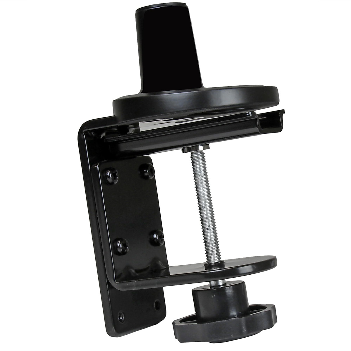 StarTech.com Desk Clamp Monitor Mount - Adjustable - Supports Monitors 12” to 34" (15.4lb/7kg) - Full Motion Slim VESA Mount Monitor Arm - Desk & Grommet Clamp -Black, TAA (ARMSLIM)