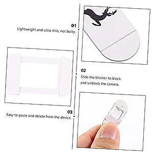 SOLUSTRE 2 pcs Plastic Pad for Web Reindeer Computer Lid Caps Privacy Slider Holiday Desktop Phone Gift Niños Desk Design Elk Camera Slide Blocker Anti-peep para Christmas Tablet Deer