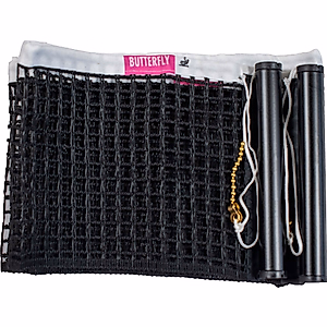 Butterfly National League Table Tennis Net Set – National League Net Fits Table Tennis Tables up to 1.75 inches Thick – Length of The Net Set is 72 inches, Black