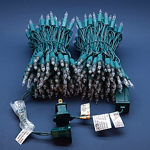 SWEET SHINE 200 Count Cool White LED Christmas Lights, 66 ft Green Wire UL Certified Commercial Grade LED Holiday String Light Set (Cool White)