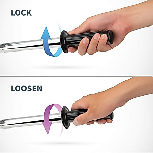 POWERTEC Extendable Floor and Wall Roller for Vinyl Flooring, Tile & Linoleum Roller with Extendable 17" to 27" Handle, 7.5" Wide for LVP, Veneer, Carpet, Wall Coverings, 1PK (71033V)