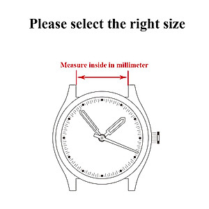 Berfine 22mm Black Calf Leather Watch Band Replacement,Extra Soft Watch Strap for Men Women