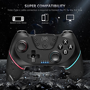 ASTARRY Switch Controller Wireless Switch Pro Controller Compatible with Switch/Switch Lite/Switch OLED Programmable Remote Gamepad Joystick with Wake-up and Turbo（Upgraded Version）