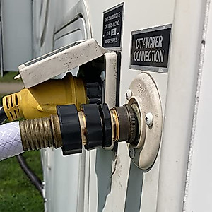 NEROSUN 3/4 Inch Garden Hose Quick Connector, 6 Set Male and Female Quick Connect Garden Hose Fittings