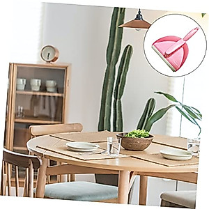 COLLBATH 2pcs Mini Broom Dustpan Set Keyboard Cleaning Tool Dust Pan and Brush Small Broom Brush Mini Tools Mini Brush Bed Broom Household Brooms Cleaning Tools Desktop Broom Plastic