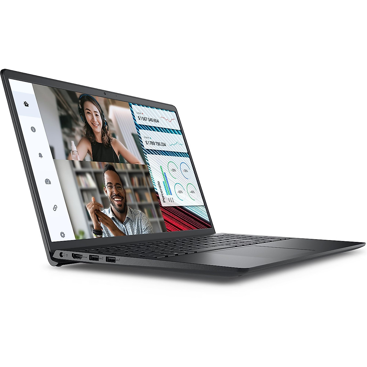 Dell Vostro 3520 15.6" Business Laptop Computer, Intel Quad-Core i5-1135G7 up to 4.2GHz (Beat i7-1065G7), 32GB DDR4 RAM, 1TB PCIe SSD, 802.11AC WiFi, Bluetooth, Carbon Black, Windows 11 Pro