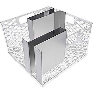 Minion Method for Oklahoma Joe Charcoal Firebox Basket, Maze Bars for Most Charcoal Ash Basket, Stainless Steel, 8 x 5.5 x 7.5 inches