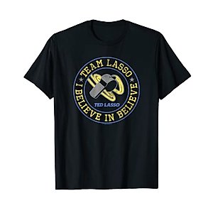 Ted Lasso Believe In Believe Coach Whistle Circle T-Shirt