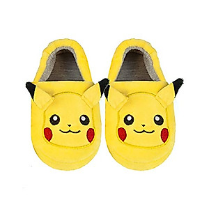 Pokemon Pikachu Slippers for Boys and Girls 3D Character Kid's Footwear 30 EU Yellow