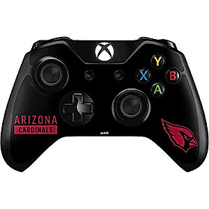 Skinit Decal Gaming Skin Compatible with Xbox One Controller - Officially Licensed NFL Arizona Cardinals Black Performance Series Design