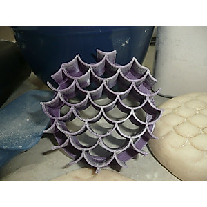 MINI SIZE MERMAID SCALES DESIGN CONCHA COOKIE CUTTER MEXICAN SWEET BREAD STAMP MADE IN USA PR4896