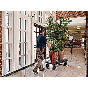 Rubbermaid Commercial Products Heavy-Duty Platform Truck Cart, 1000 Pound Capacity, 24 x 48 Platform, Black (443600BK)