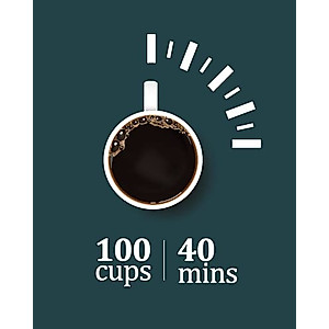 RIEDHOFF 100 Cup Commercial Coffee Maker, [Quick Brewing] [Food Grade Stainless Steel] Large Coffee Urn Perfect For Church, Meeting rooms, Lounges, and Other Large Gatherings-14 L