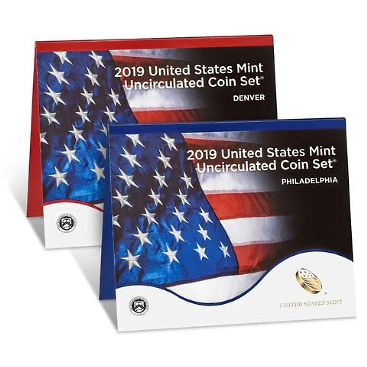 2019 P & D - 20 Coin Uncirculated Mint Set with COA - Dollars, Halfs, Quarters, Dimes, Nickels, Pennys US Mint Brilliant Uncirculated OGP
