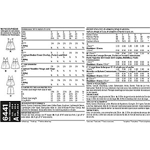 NEW LOOK Patterns Toddlers' Easy Dresses, Top and Cropped Pants Size A (1/2-1-2-3-4) 6441