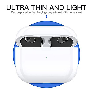 [Fit in The case] 3 Pairs Auyuiiy Upgrade Ear Covers Silicone Tips Sport Grip Accessories Compatible with Apple AirPods 3