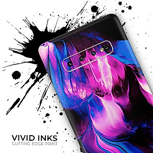 DesignSkinz Liquid Abstract Paint V49 Protective Vinyl Decal Wrap Skin Cover Compatible with The Samsung Galaxy S20 (Screen Trim & Back Glass Skin)