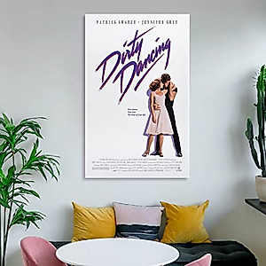 Movie Poster Dirty Dancing Movie Poster Romantic Dance Movie Wall Prints Canvas Prints Wall Art Paintings Canvas Wall Decor Home Decor Living Room Decor Aesthetic 08x12inch(20x30cm) Unframe-Style