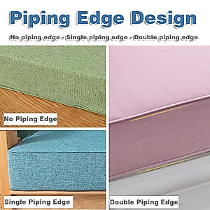 Custom Bench Cushion, Window Seat Cushions Indoor, Bench Cushions for Indoor Furniture,Non-Slip Bench Pads,50D Thickened Foam Bench Cushion for Indoor Bay Window Outdoor Garden Patio Cushion