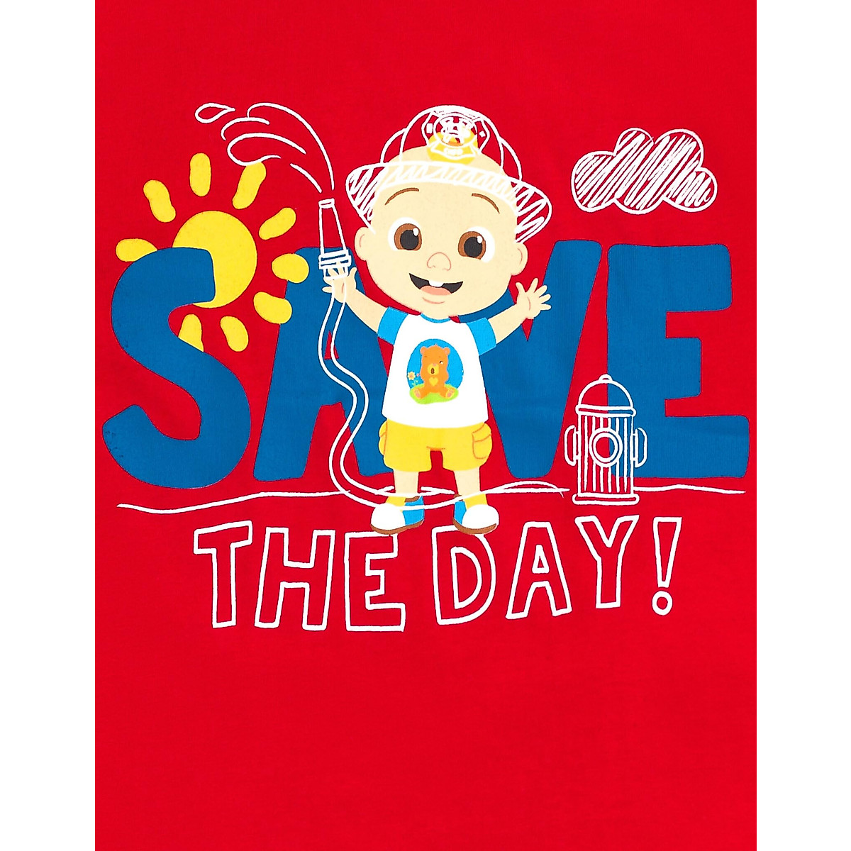 CoComelon JJ Baby Boys Graphic T-Shirt & Mesh Shorts Set Gray/Red 18 Months