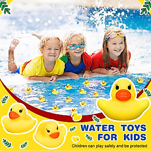 900 Pcs Mini Rubber Ducks in Bulk Bath Toy Squeak Tiny Ducks for Kids Bathtub Shower Birthday Favors Party Decoration Gift, 1.57 x 1.57 x 1.18 Inches