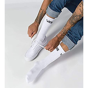 Vans Classic Crew Checkerboard Socks 3 Pack Men's , White, 6.5-9