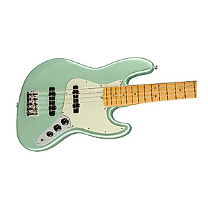 Fender American Professional II 5-String Jazz Bass, Mystic Surf Green, Maple Fingerboard