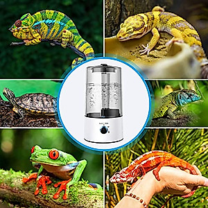Reptile Humidifier 4L Adjustable Fog Volume Mister Fogger with Extension Tube/Hose Tank Fogger for Reptiles/Amphibians/Herps